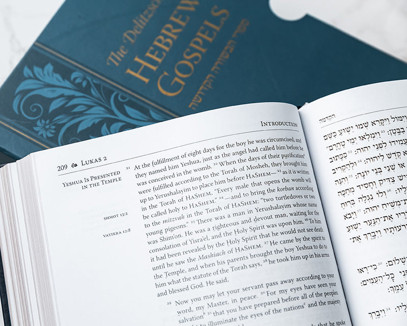 The Delitzsch Hebrew Gospels, Deluxe Edition Hardcover – First Fruits ...